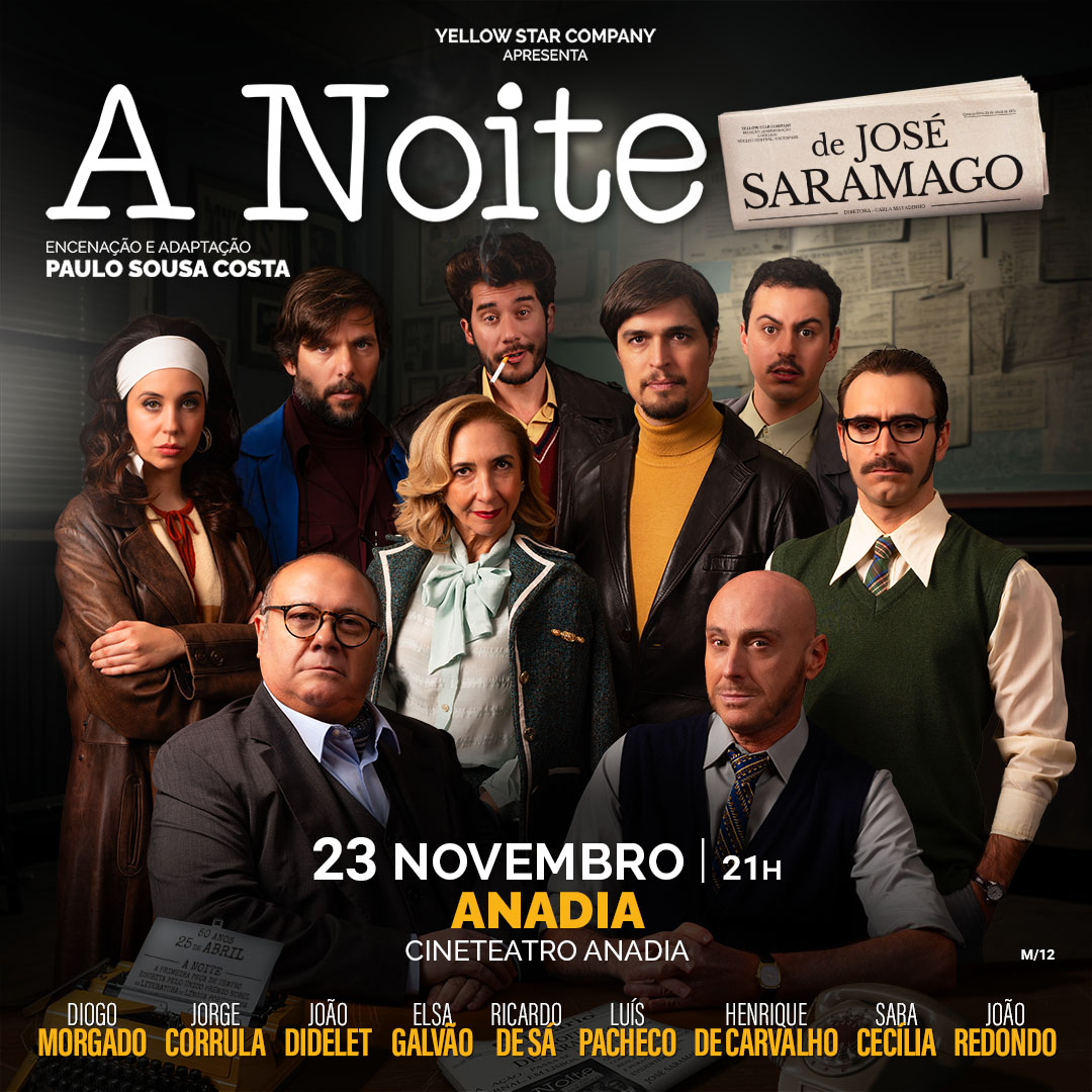 “A Noite” de José Saramago vem ao Cineteatro Anadia - Jornal de Anadia