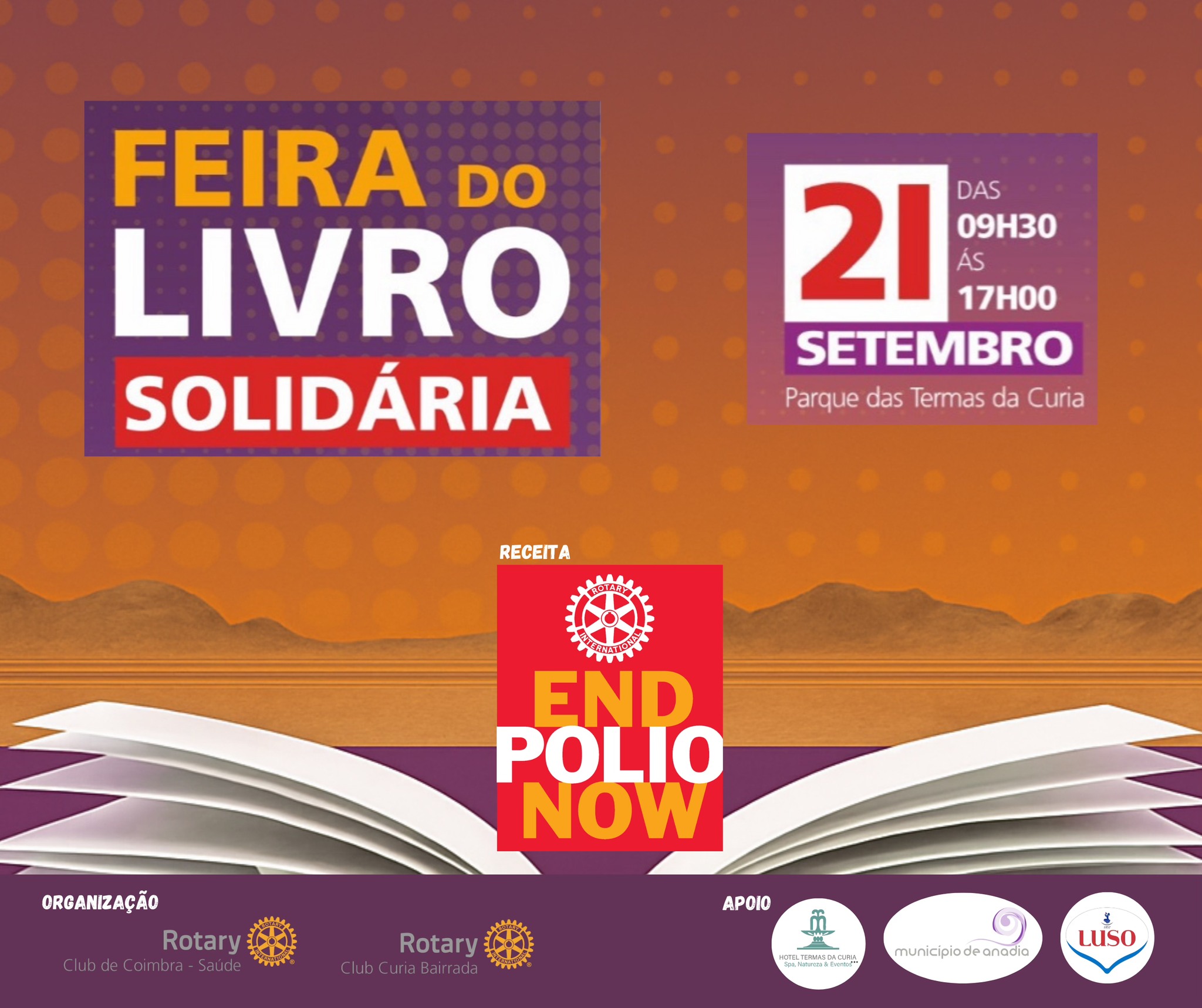 Feira do Livro Solidária regressa ao Parque das Termas da Curia ...